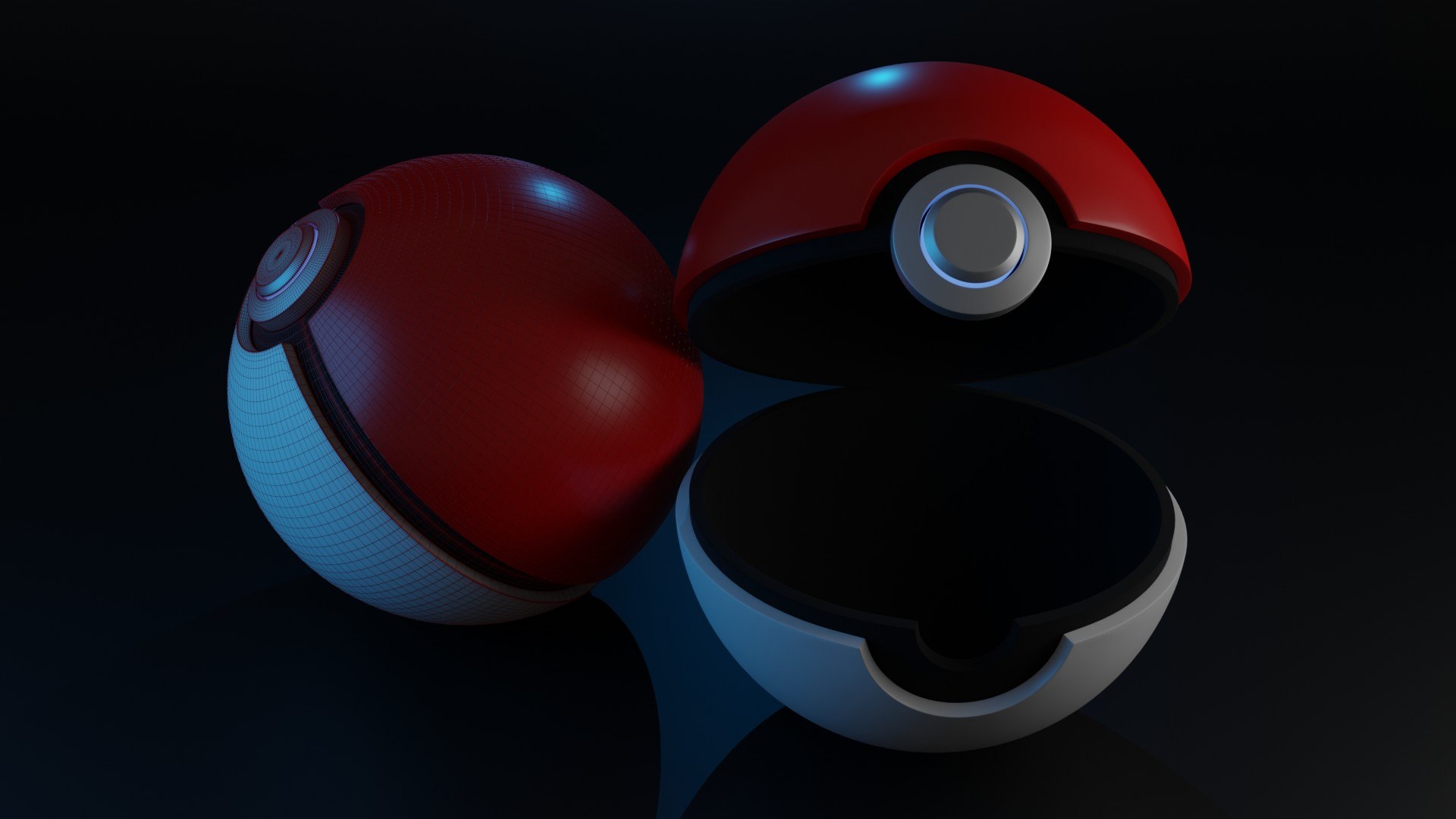 3D Model Pokeball - TurboSquid 2126032