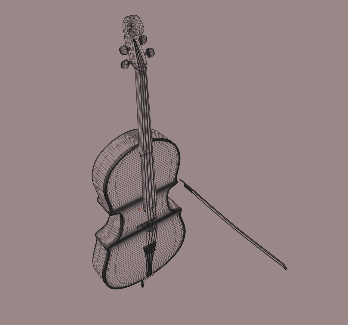 3D Cello Music Instrument - TurboSquid 1608979