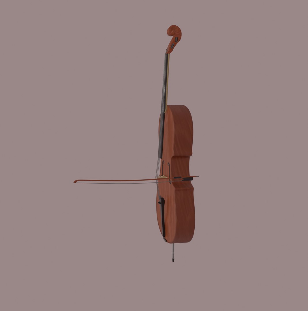 3D Cello Music Instrument - TurboSquid 1608979