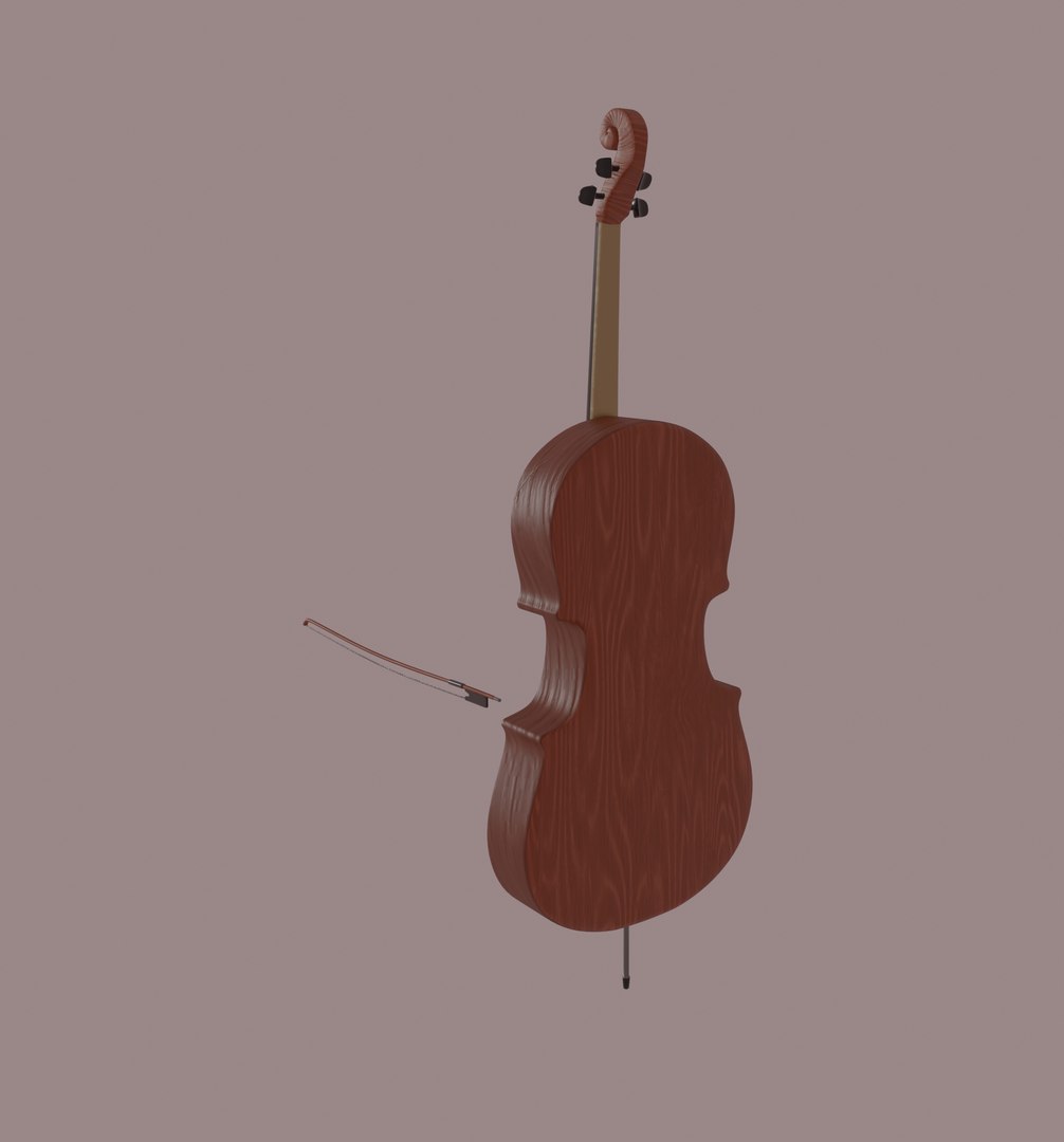 3D Cello Music Instrument - TurboSquid 1608979