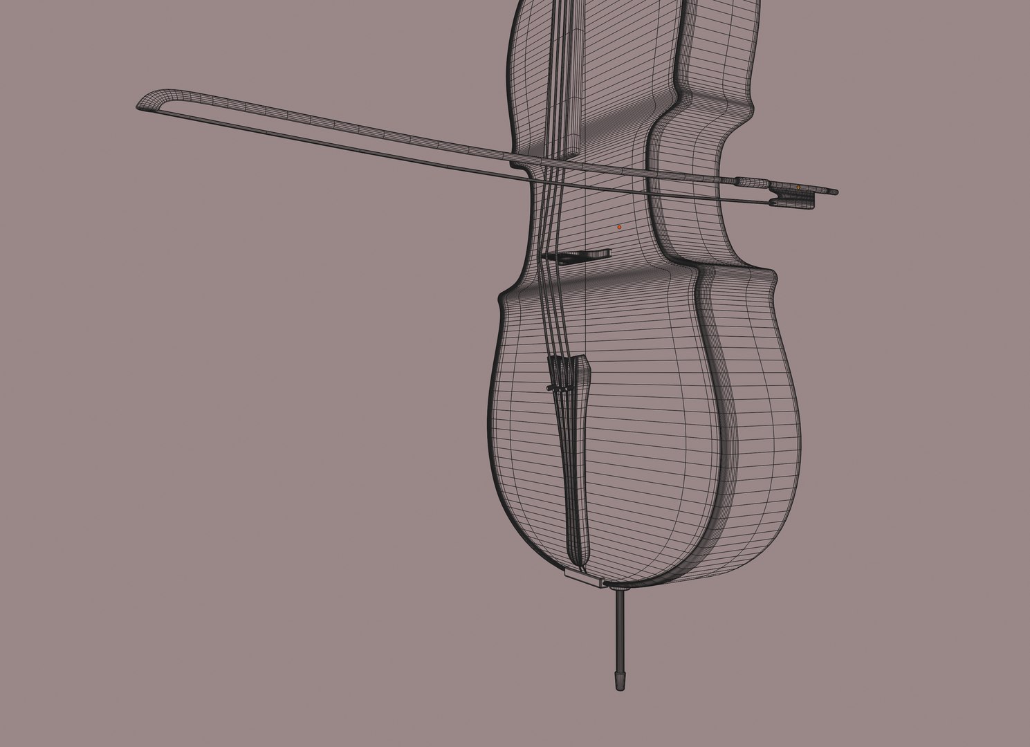 3D Cello Music Instrument - TurboSquid 1608979