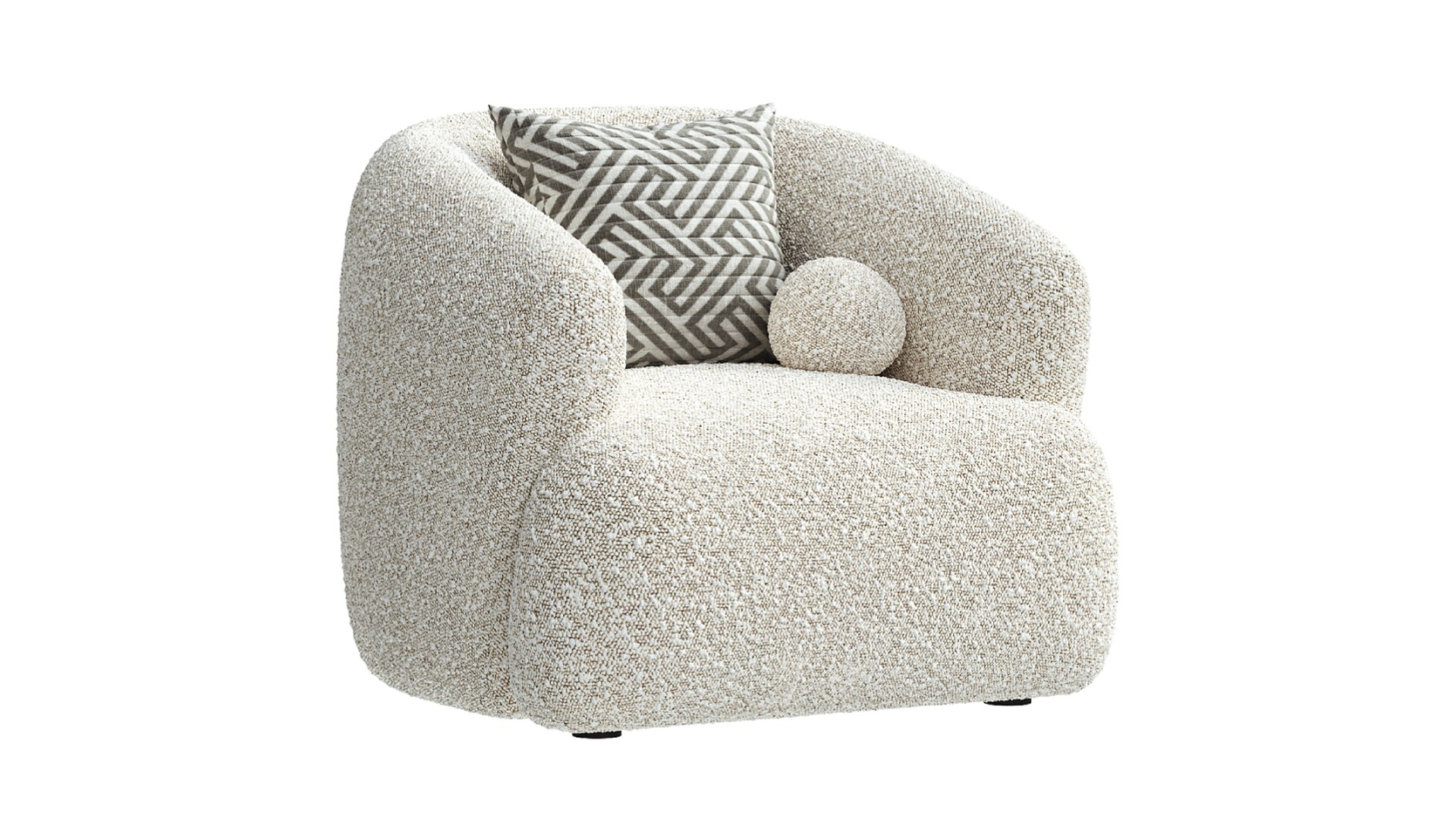 3D Boucle Sessel Sofia Model - TurboSquid 2196967