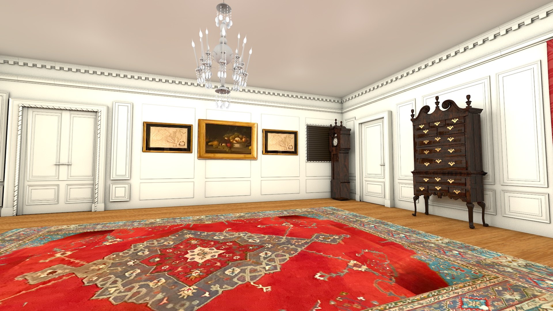3D White House Parlor - TurboSquid 2107468
