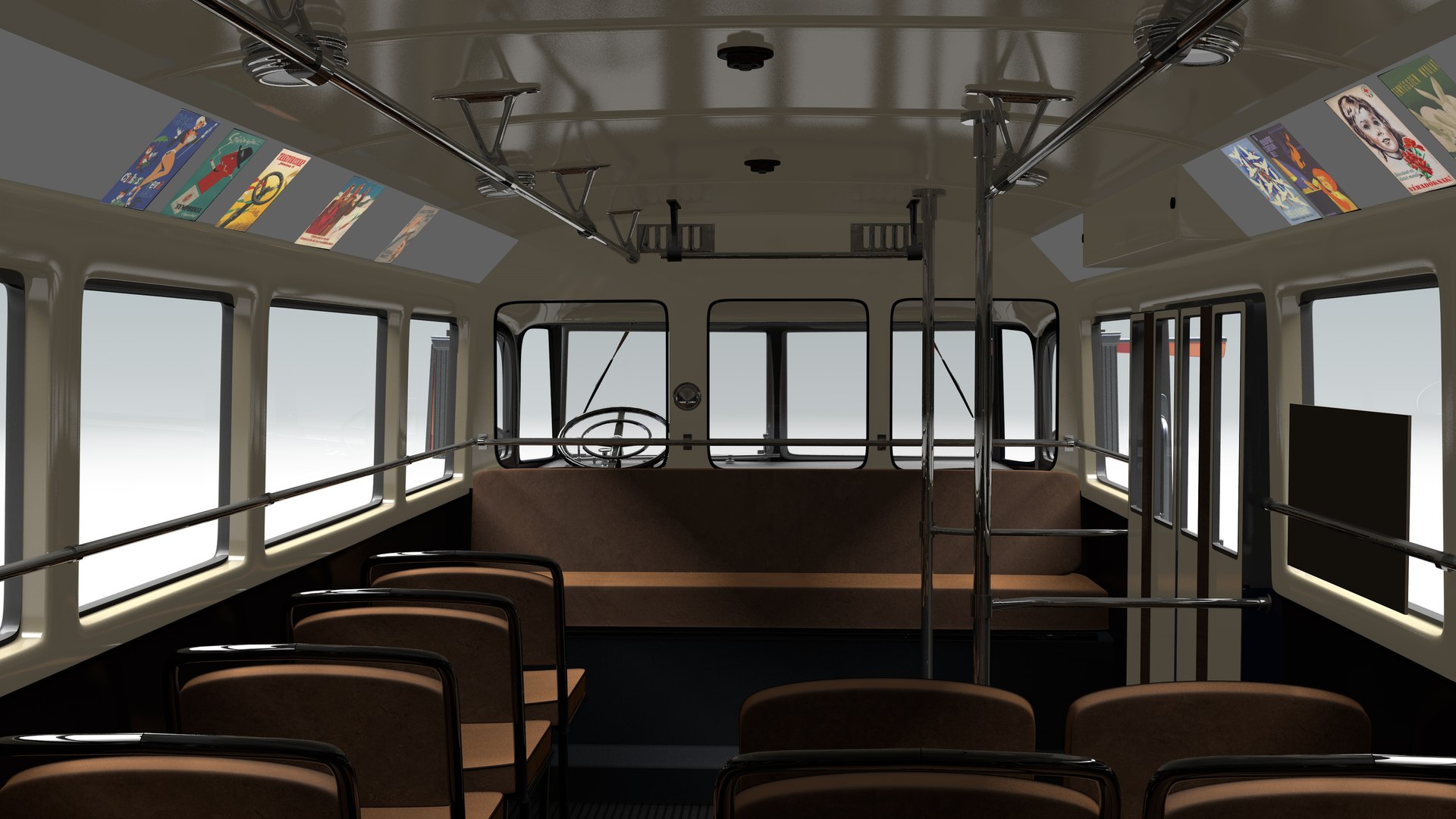 3D Ikarus 60 Hungarian City Bus 1952 - TurboSquid 1906091