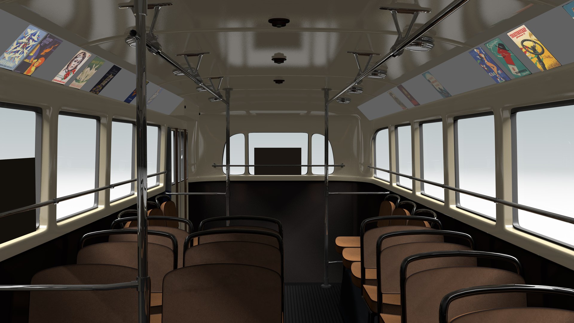 3D Ikarus 60 Hungarian City Bus 1952 - TurboSquid 1906091