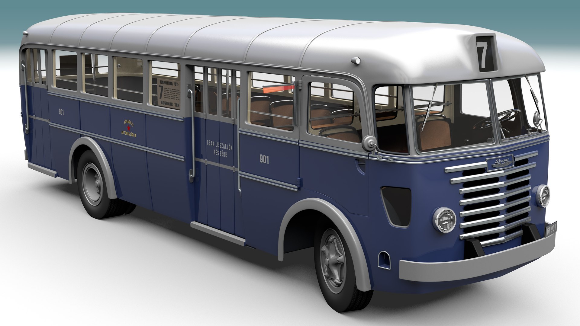 3D Ikarus 60 Hungarian City Bus 1952 - TurboSquid 1906091