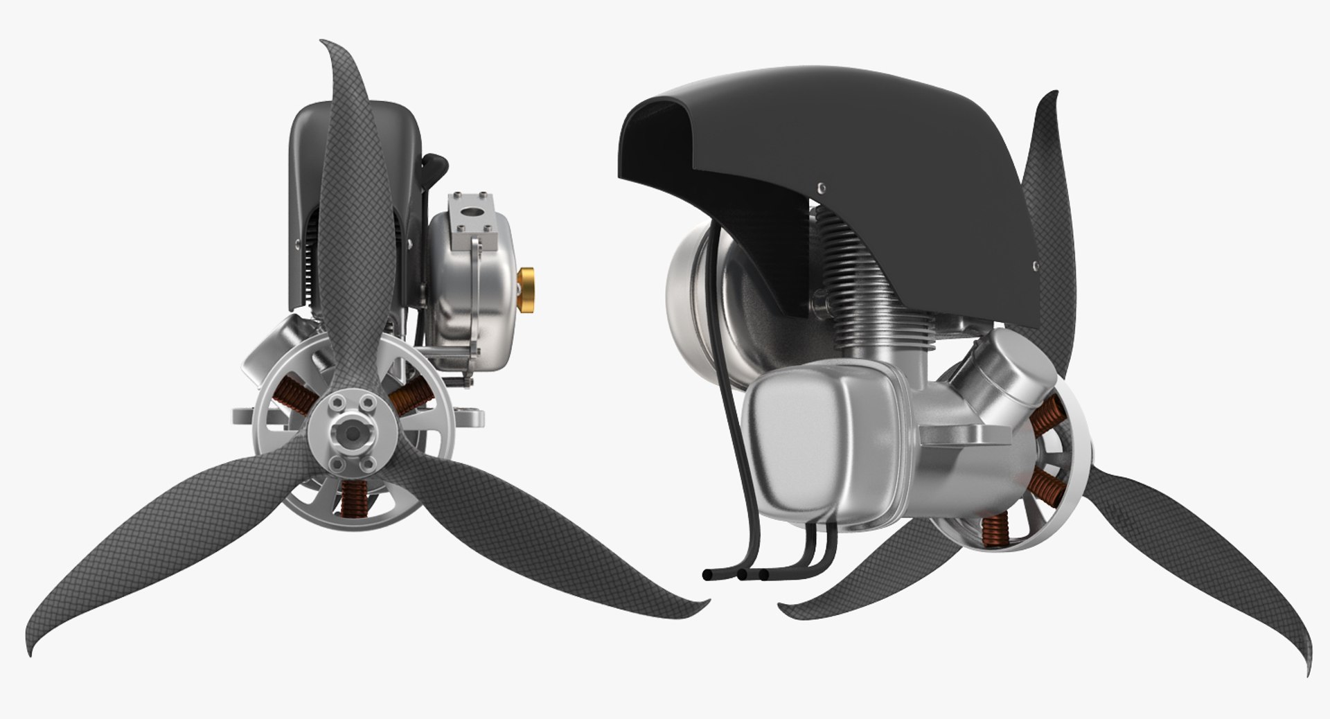 Piston Engine Propeller 3D Model - TurboSquid 1335469