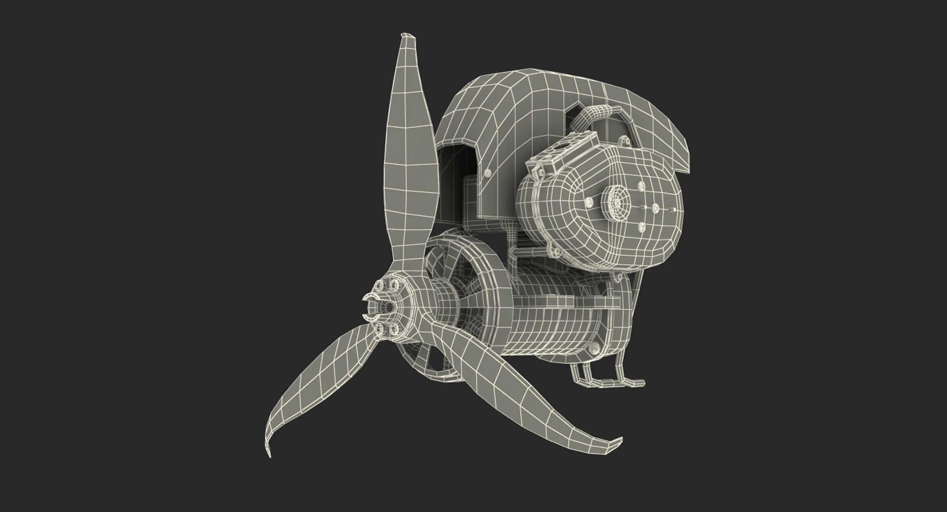 Piston Engine Propeller 3D Model - TurboSquid 1335469