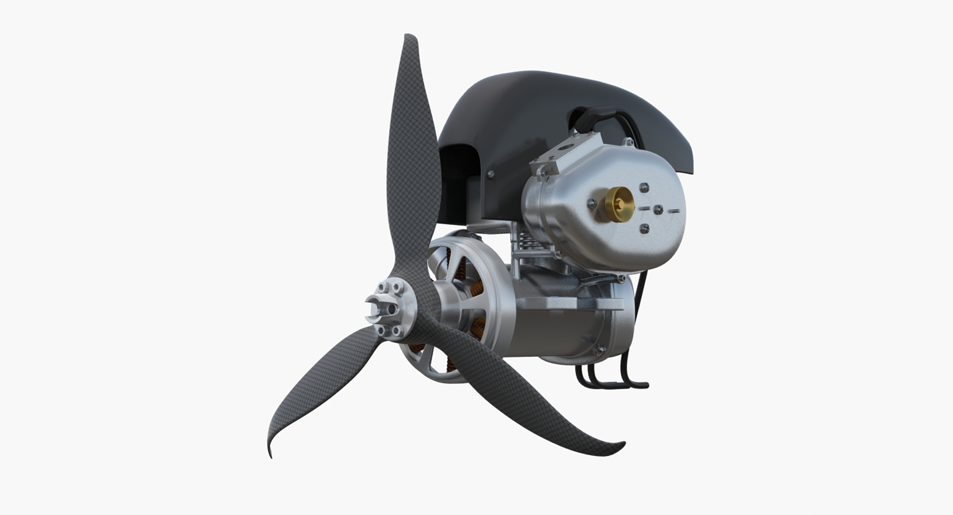 Piston Engine Propeller 3D Model - TurboSquid 1335469