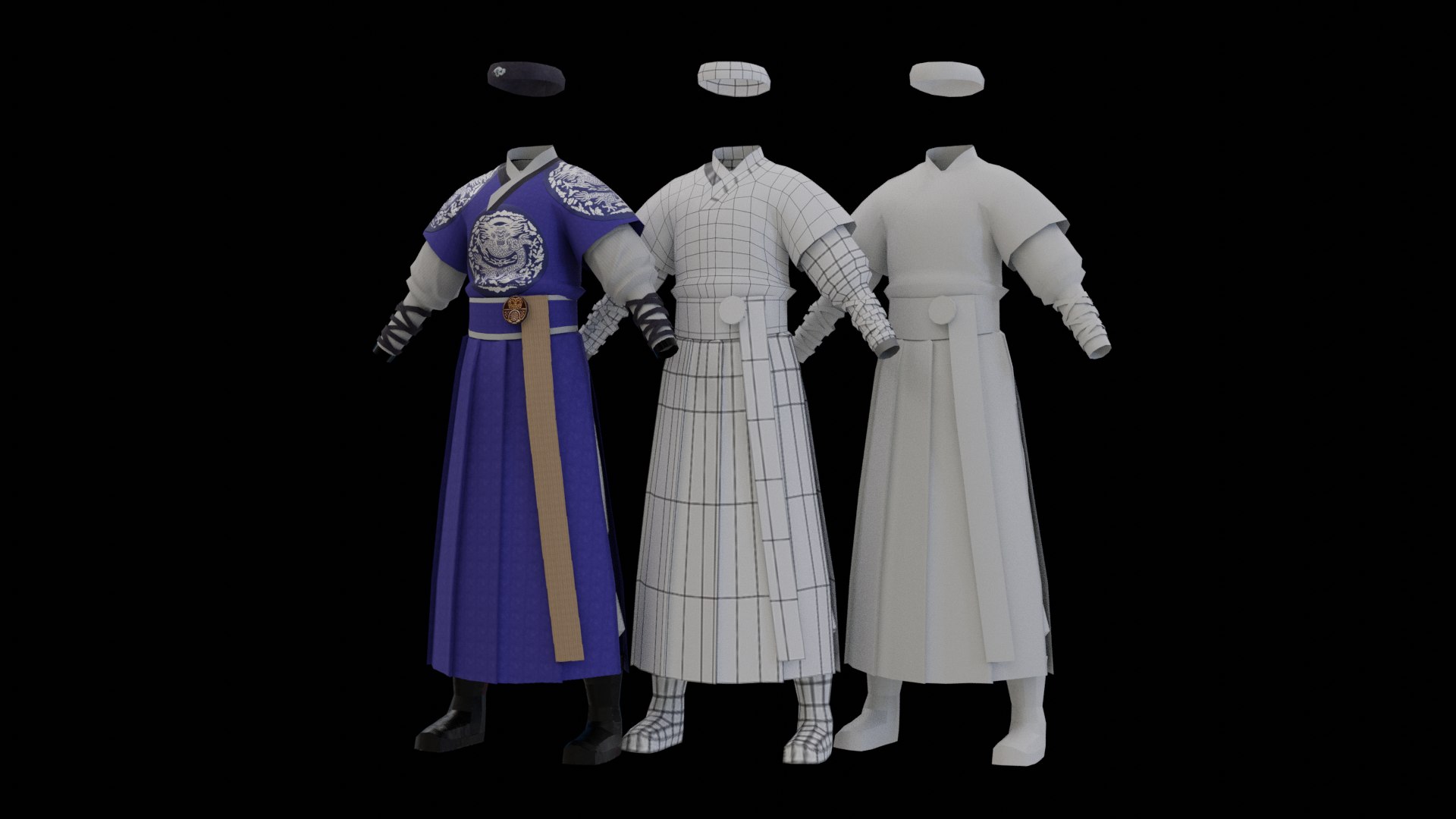 Korean Hanbok 3D - TurboSquid 2117645
