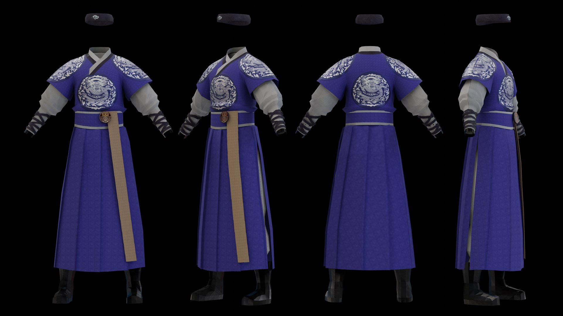 韩国韩服3D模型 - TurboSquid 2117645