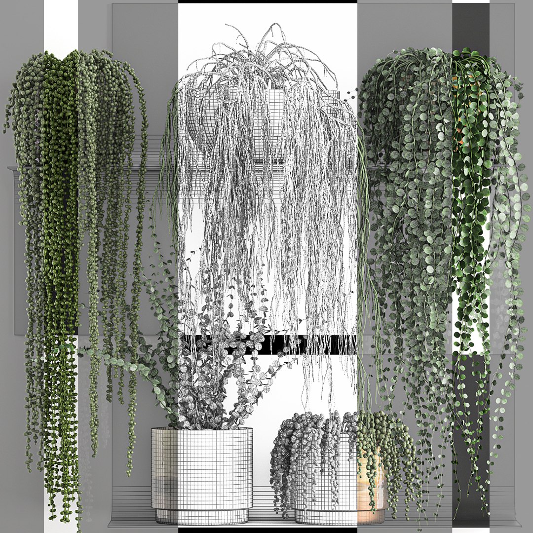 Vertical Gardening Wall Shelves 3D Model - TurboSquid 1558766