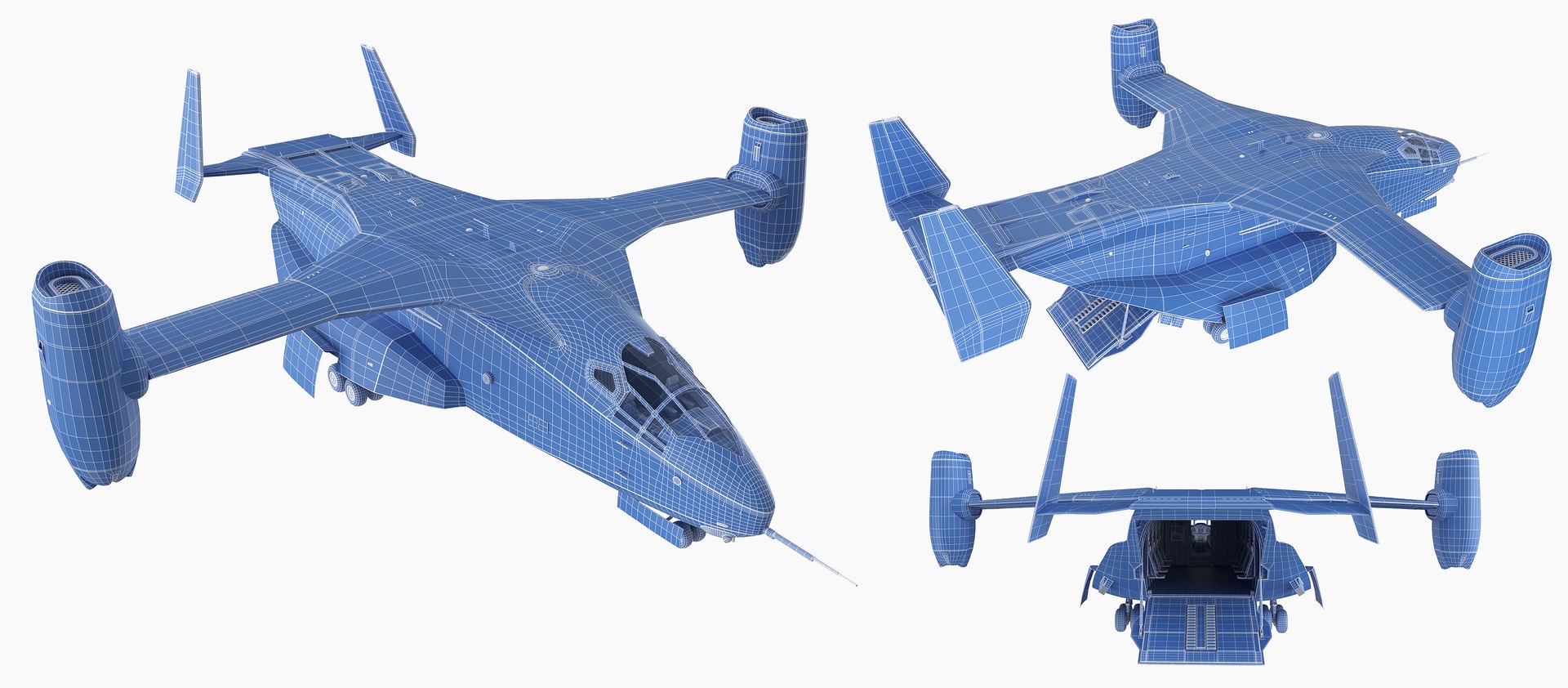 3D Sci Fi Dropship model - TurboSquid 1901921