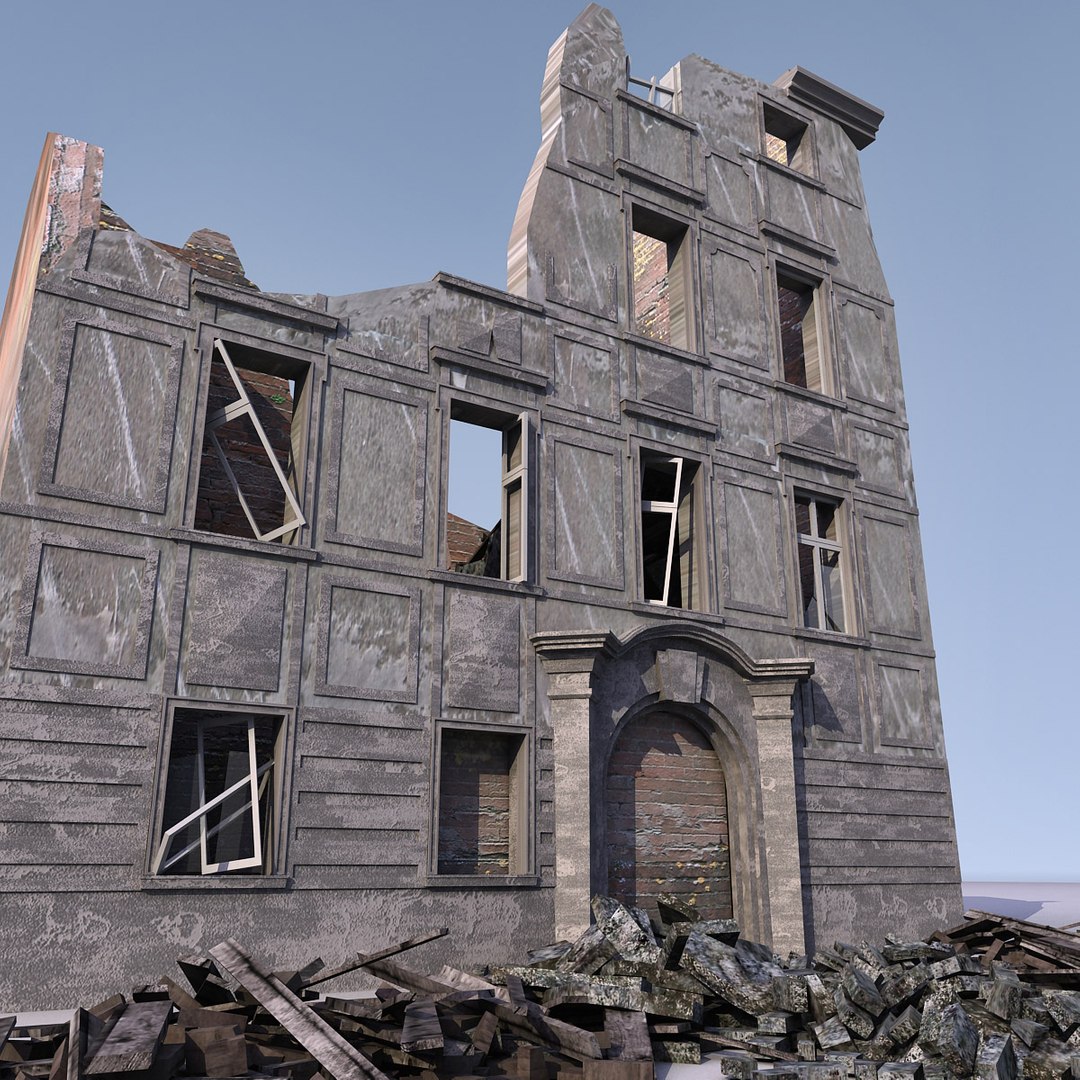 3d Building Ww2 Model