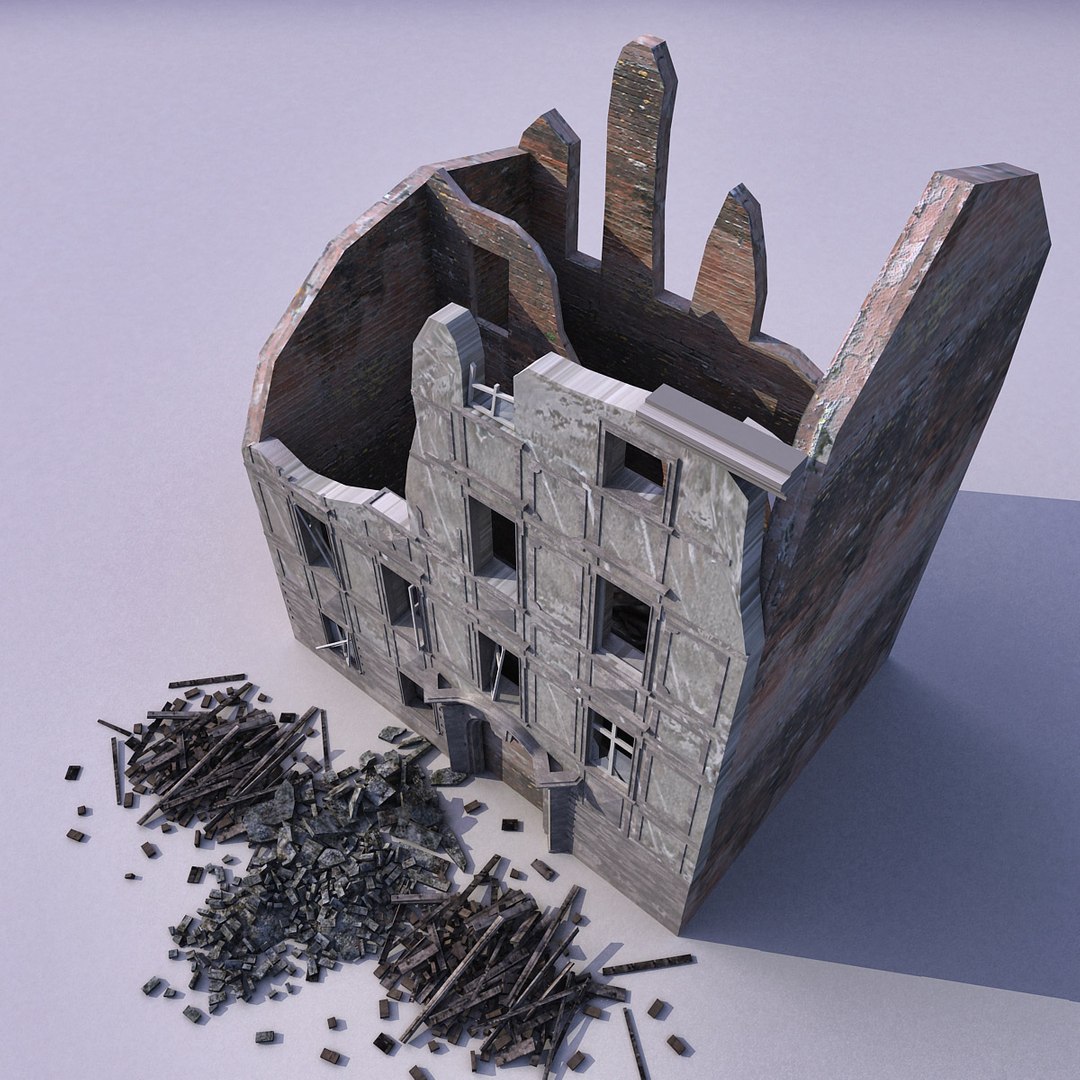 3d Building Ww2 Model