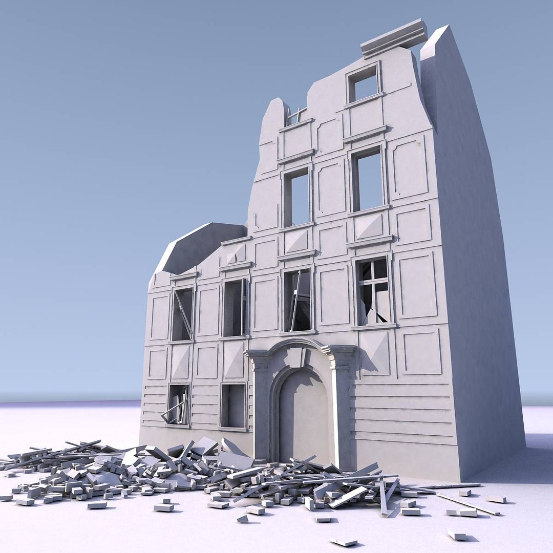 3d Building Ww2 Model