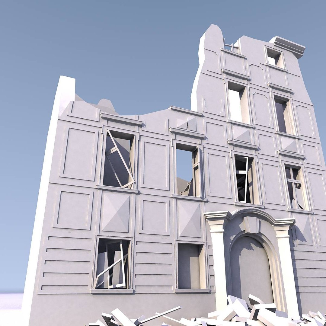 3d Building Ww2 Model