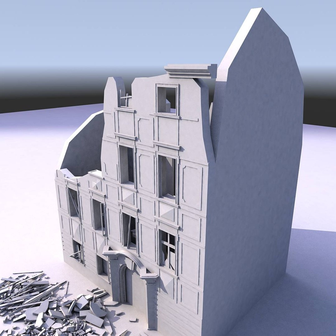 3d Building Ww2 Model