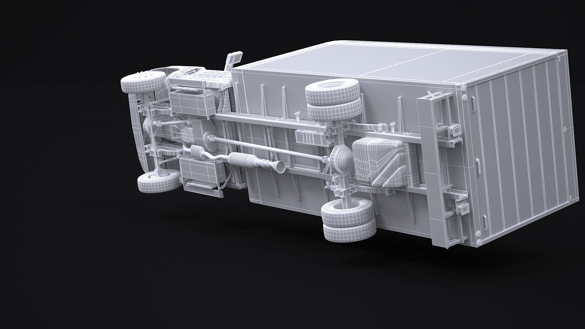 3D International Cv Box Truck - TurboSquid 1531772