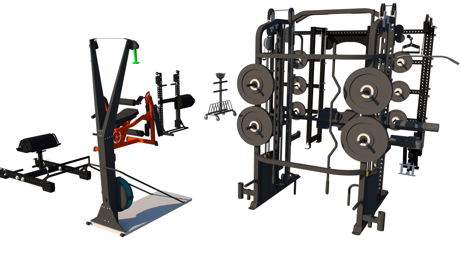 3D Gym Equipment Collection - TurboSquid 2340677