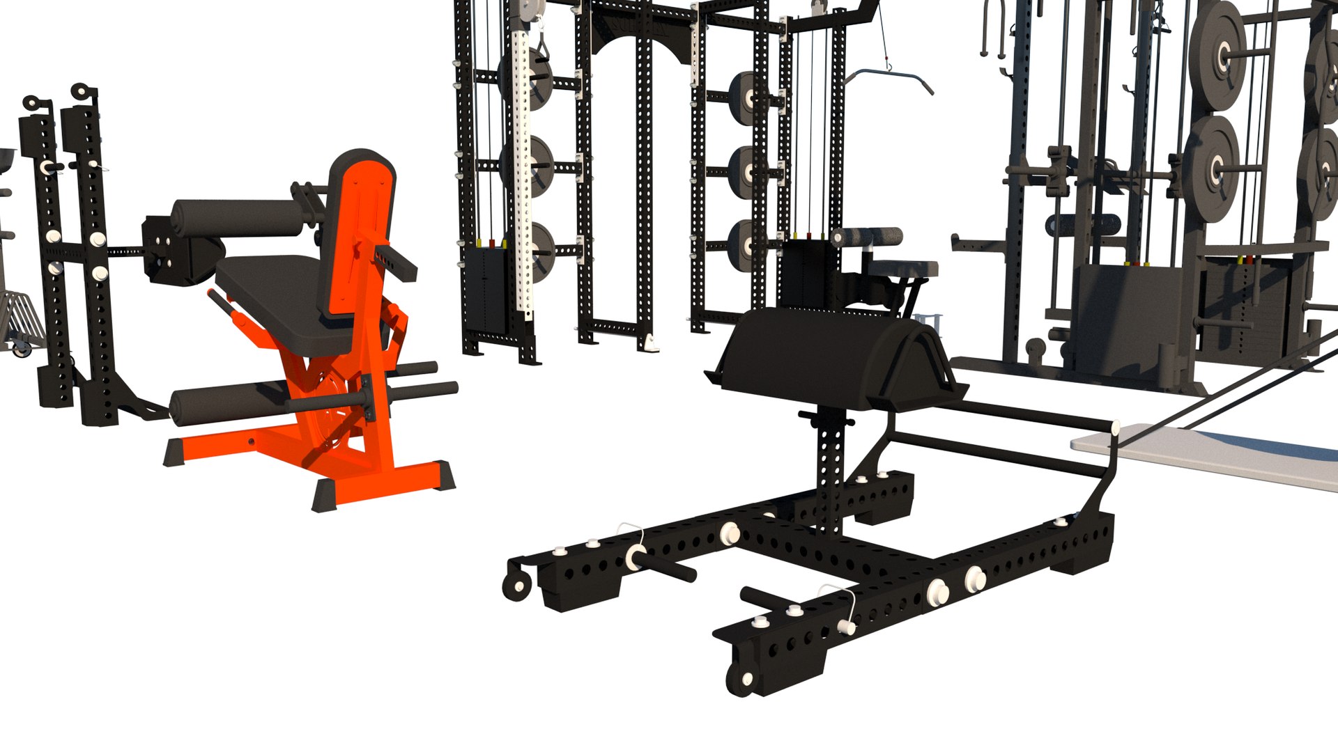 3D Gym Equipment Collection - TurboSquid 2340677
