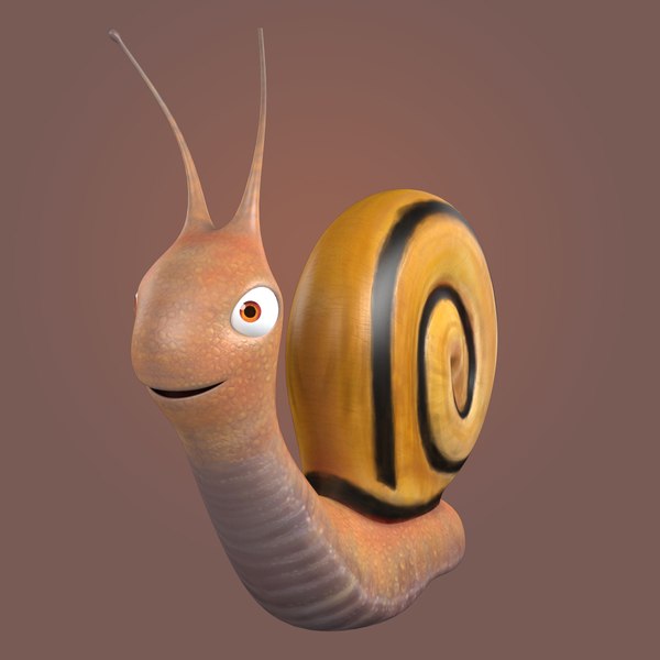 Cartoon snail 3D model - TurboSquid 1621990