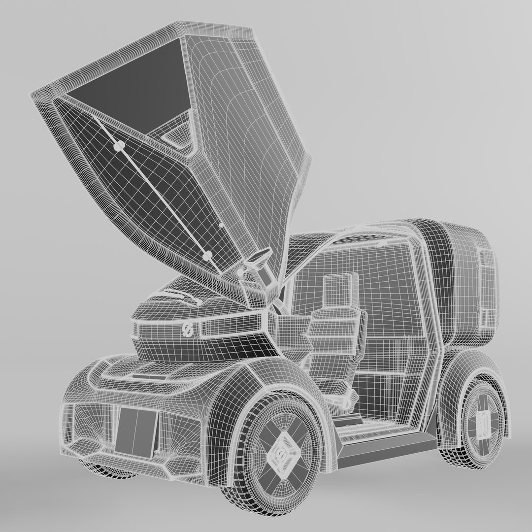 3D Mobilize Bento Electric Miniature City Car Sans Pack 3D Model Model ...