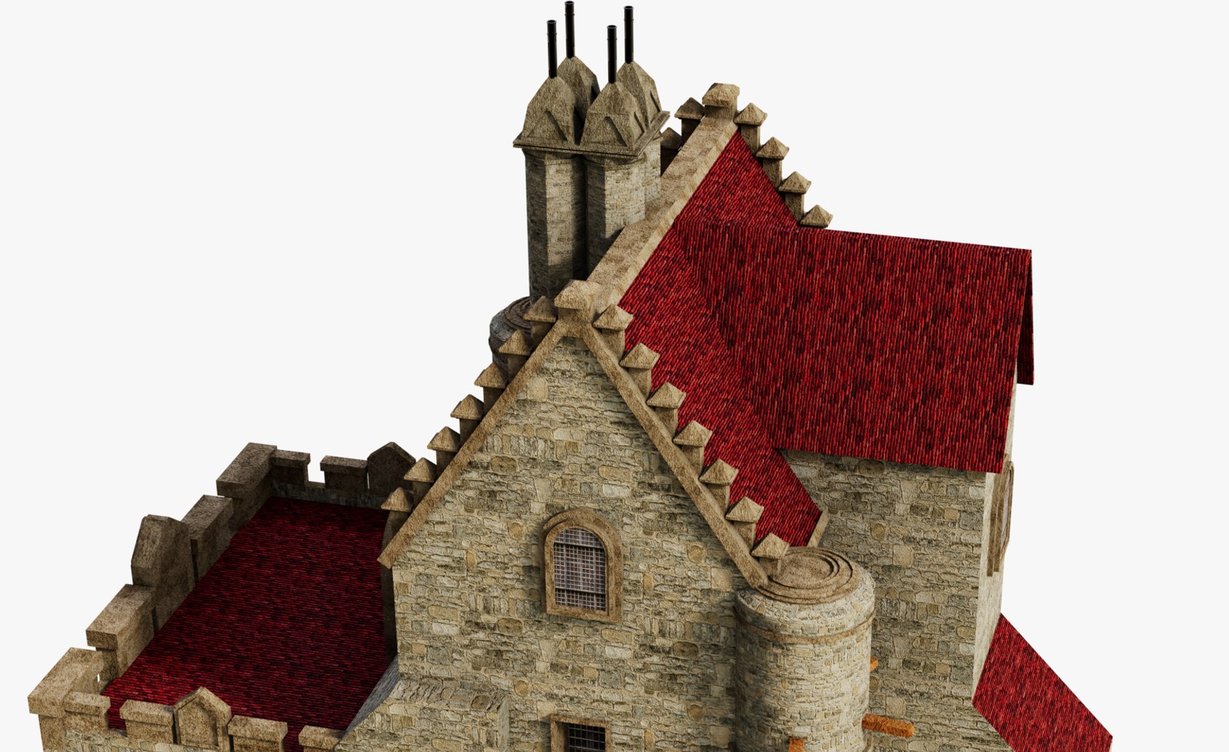 Ancient Tower Building 3D - TurboSquid 2144775