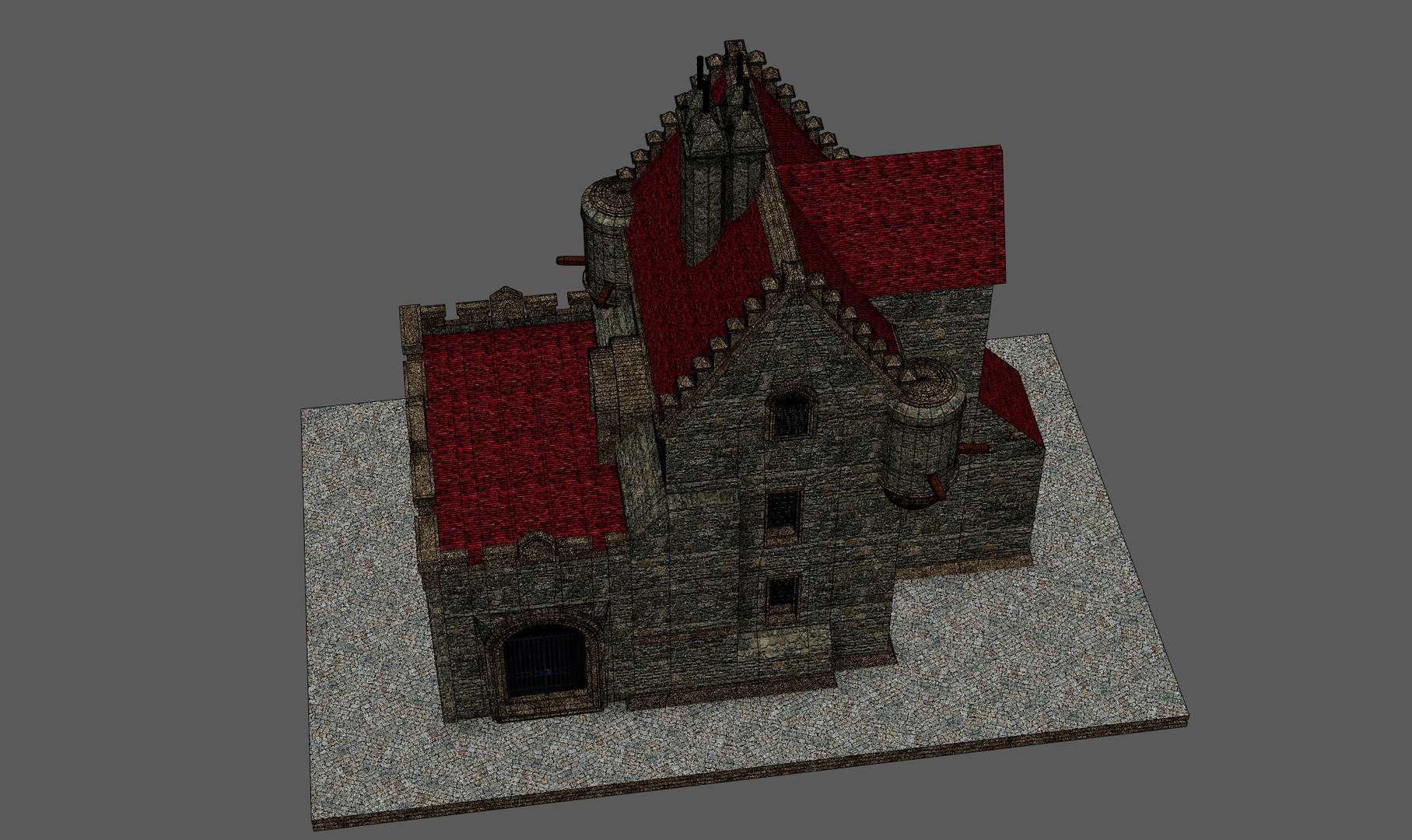 Ancient Tower Building 3D - TurboSquid 2144775