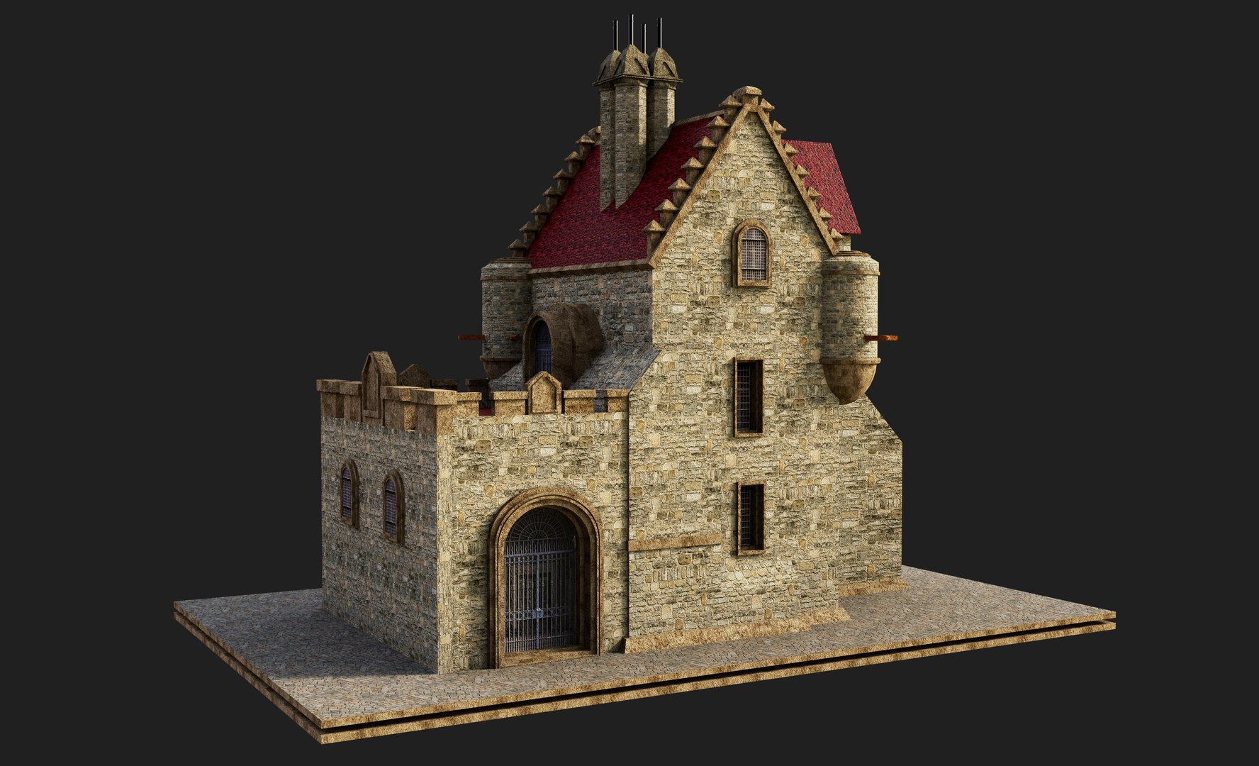 Ancient Tower Building 3D - TurboSquid 2144775