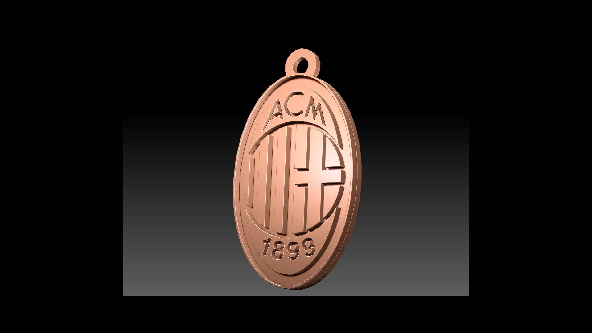 3D AC Milan Logo Shield Printable And Renderable Keychan - TurboSquid ...