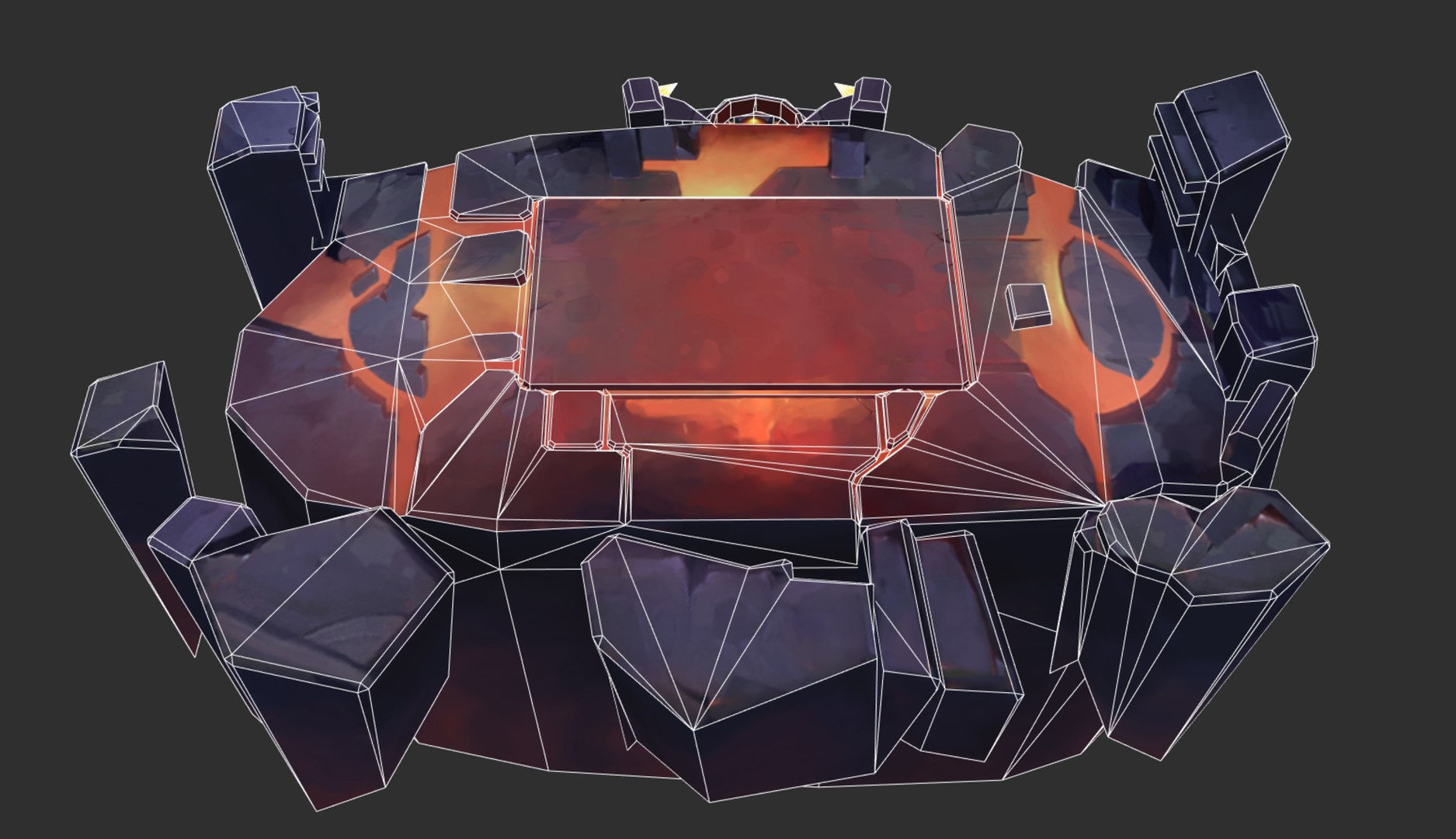 Volcano Map Hand-Painted Game Assets 3D model - TurboSquid 2095782