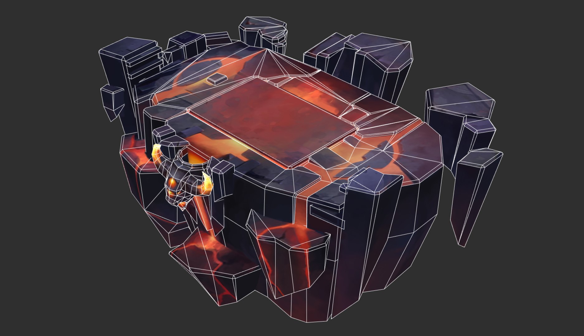 Volcano Map Hand-Painted Game Assets 3D model - TurboSquid 2095782