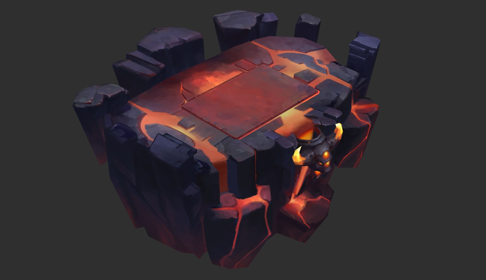 Volcano Map Hand-Painted Game Assets 3D model - TurboSquid 2095782