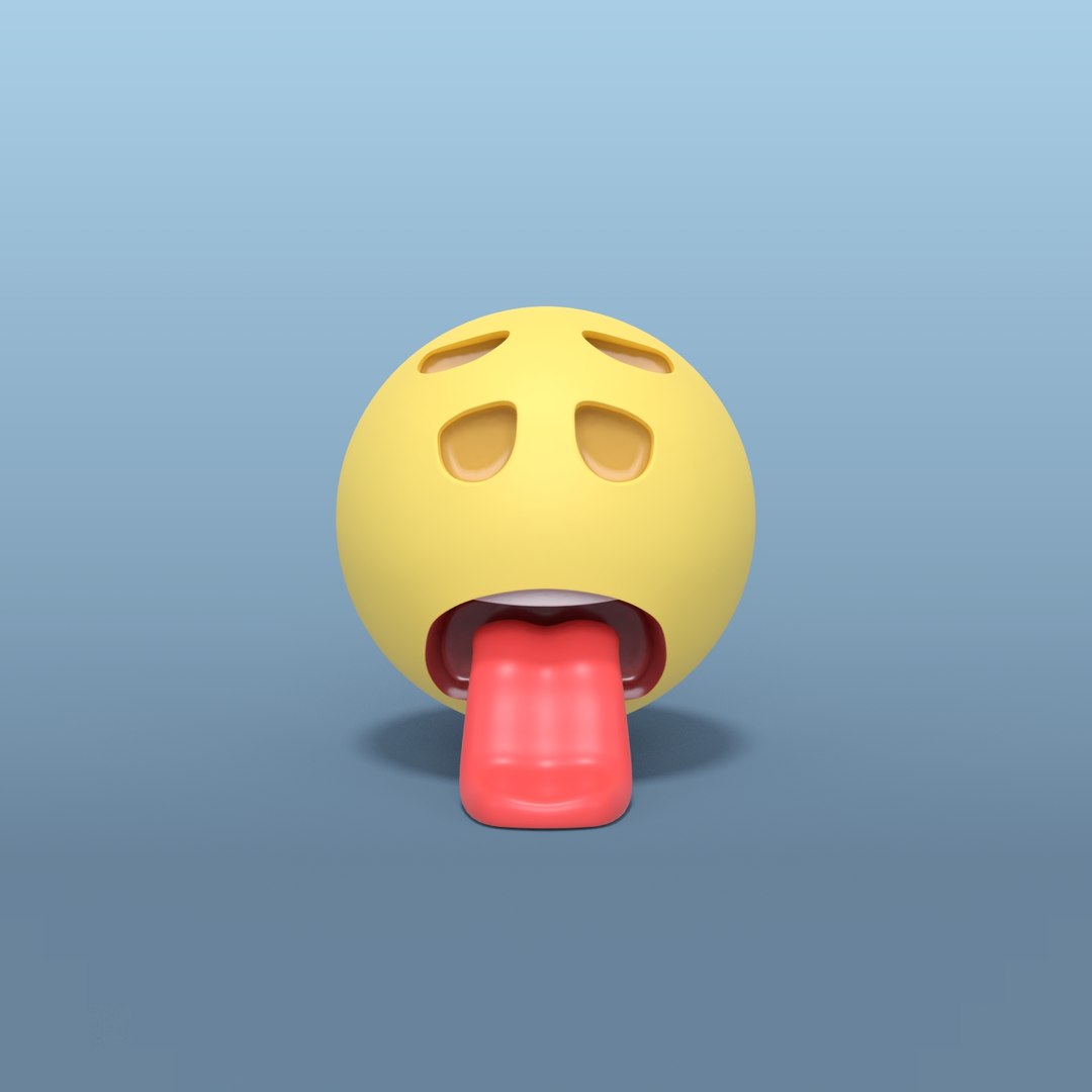 3D Tired Smiley - TurboSquid 1300605