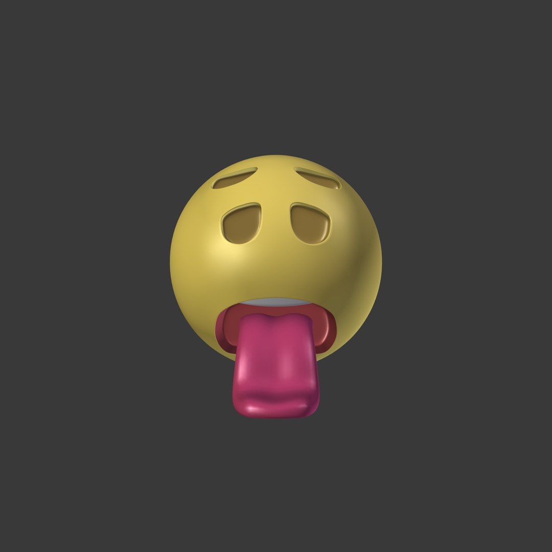 3D Tired Smiley - TurboSquid 1300605