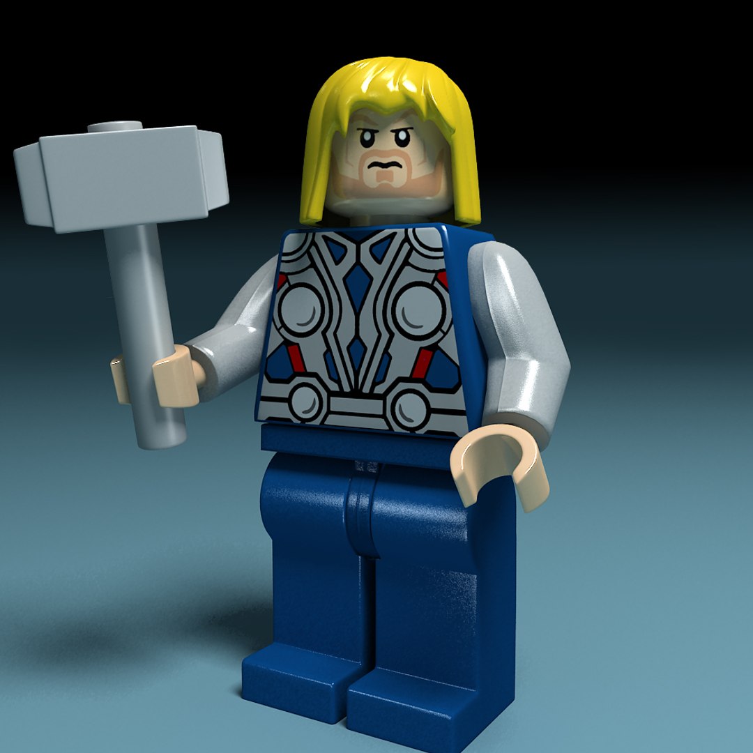 3d Lego Character Model