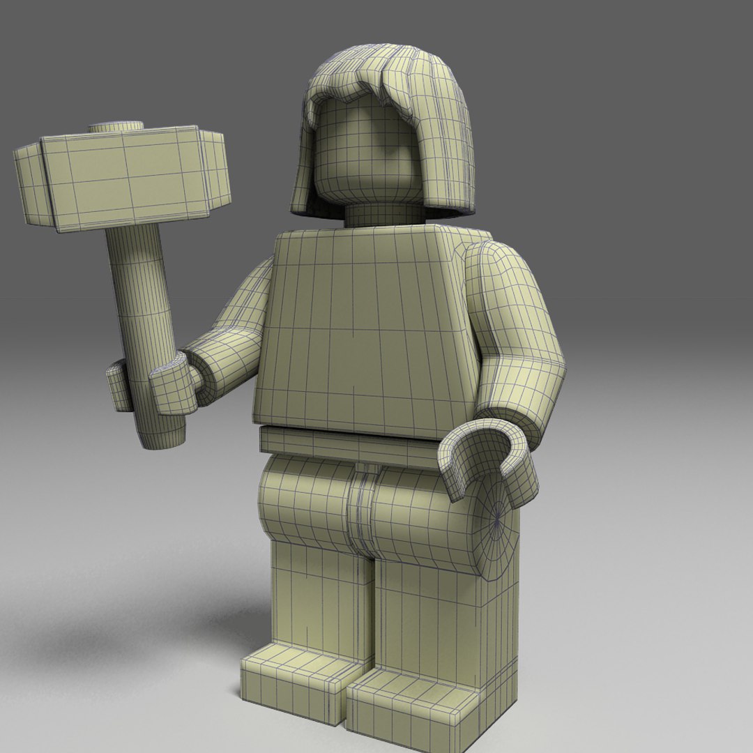 3d Lego Character Model