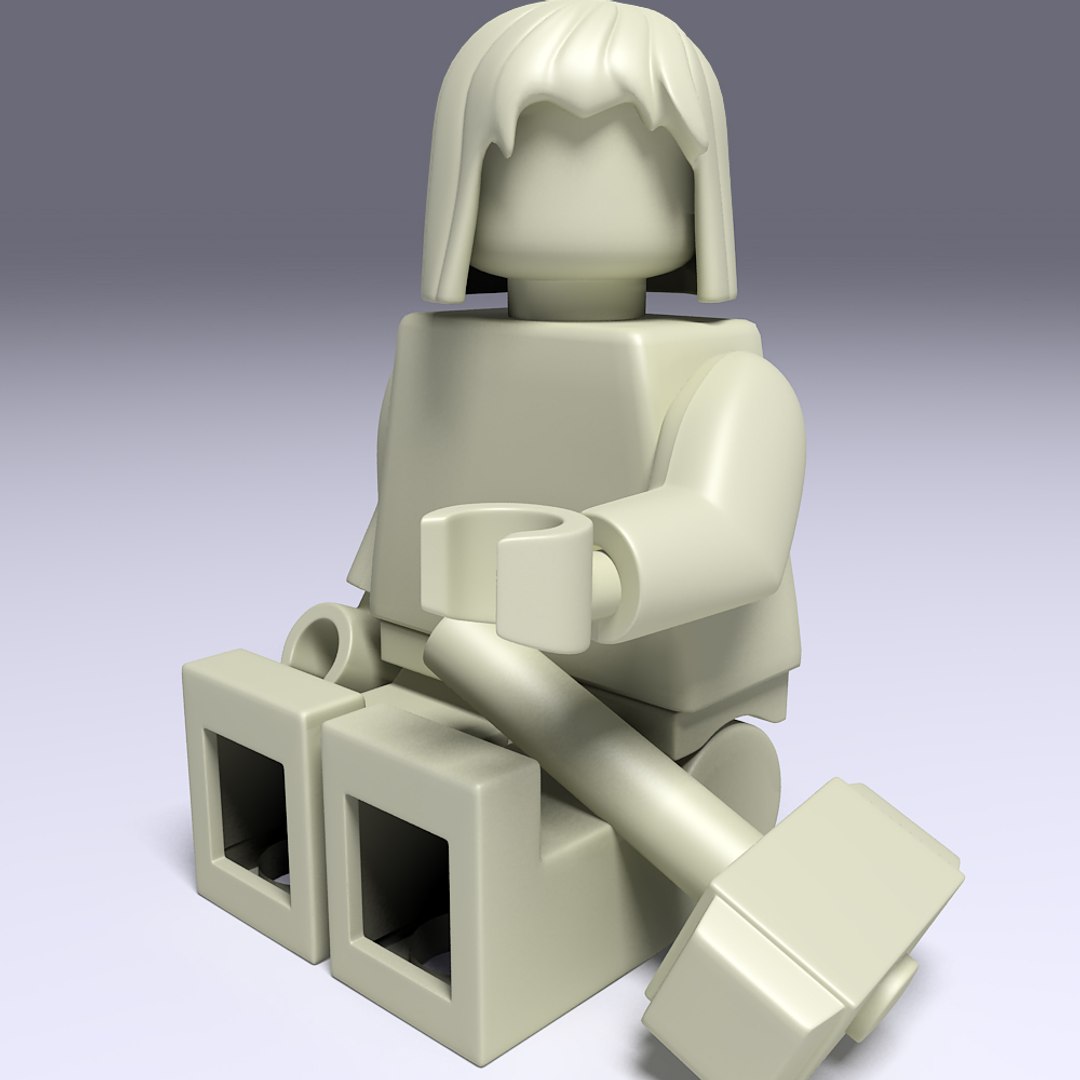 3d Lego Character Model