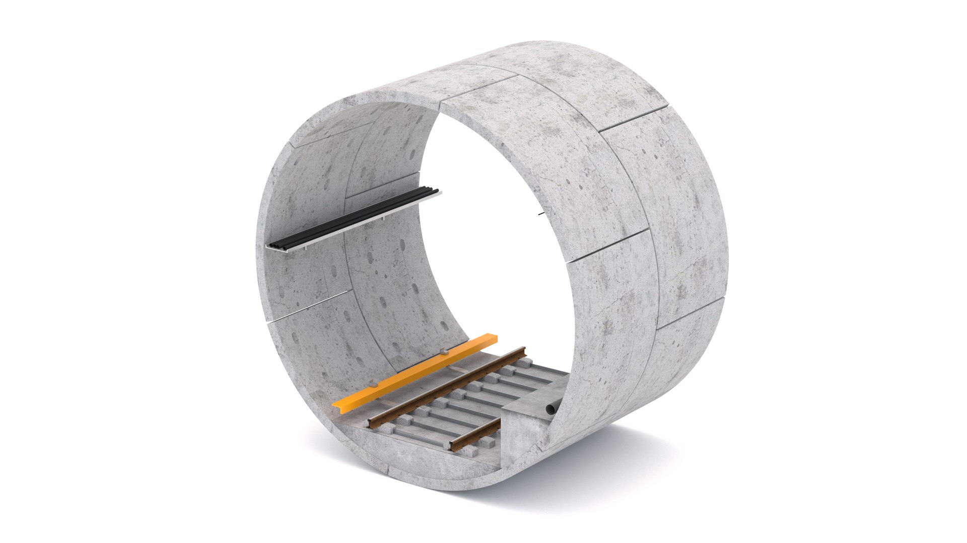 Subway Tunnel 3D Model - TurboSquid 2321846