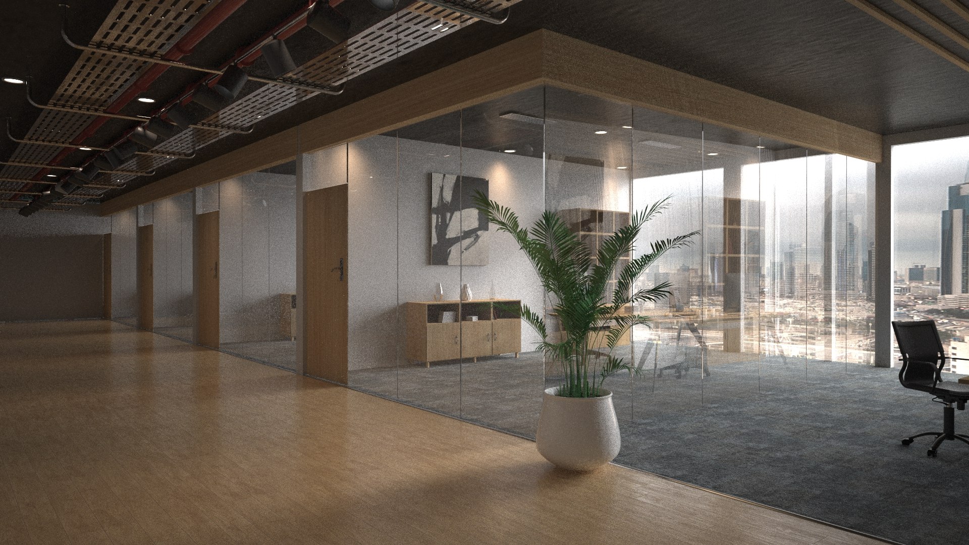 3D Offices Coworking Interior Design - TurboSquid 2035624