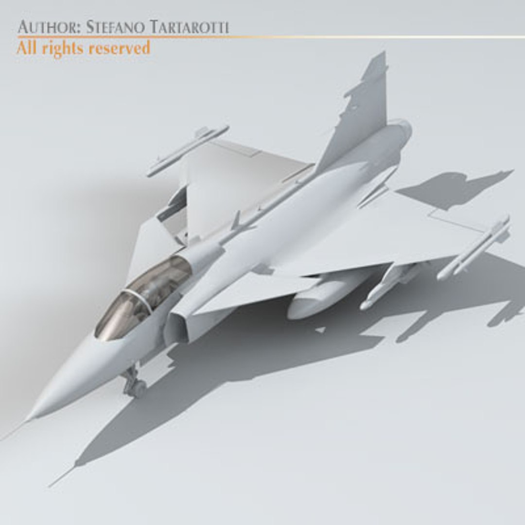 Jas 39a Thai 39 Gripen 3d Model