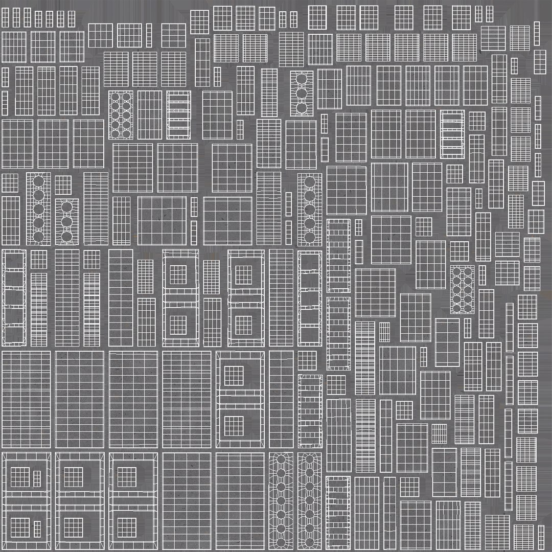 3D Concrete Modular Bricks Set - TurboSquid 2141582