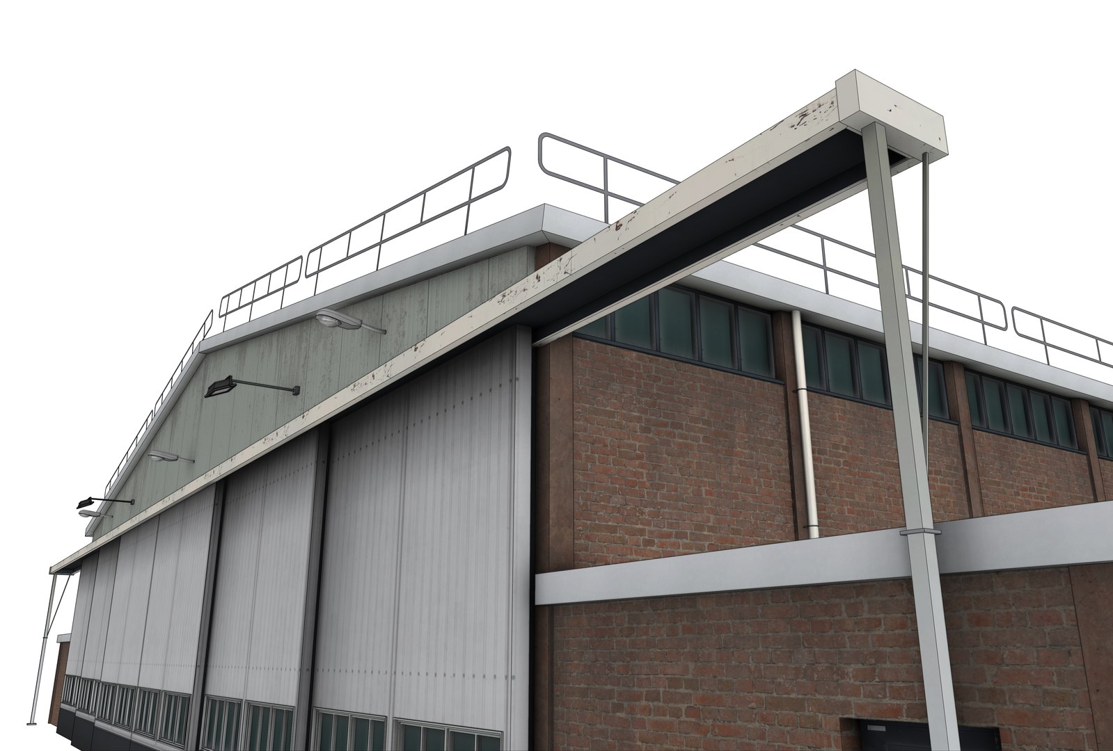 Old European Style Air Base Hangar Model - TurboSquid 2401919