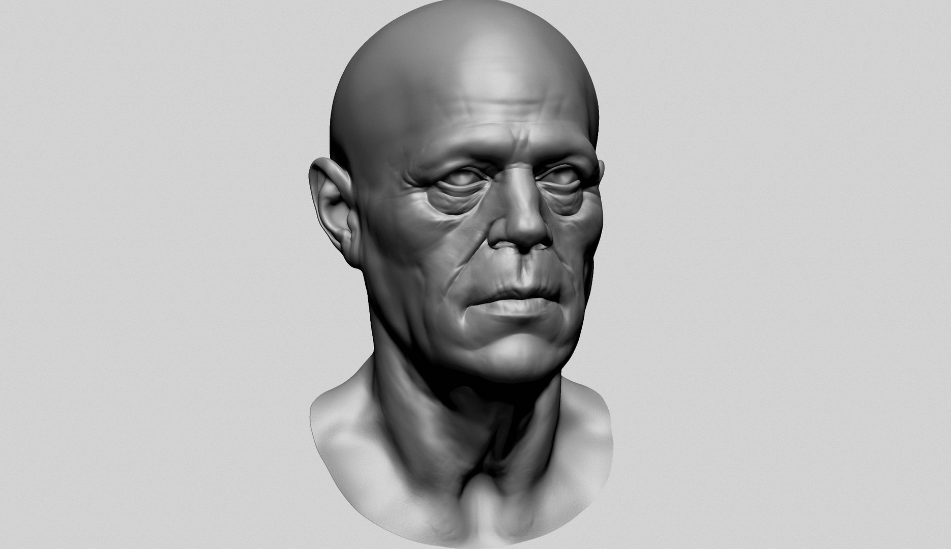 3D Male Head O Model - TurboSquid 2207648