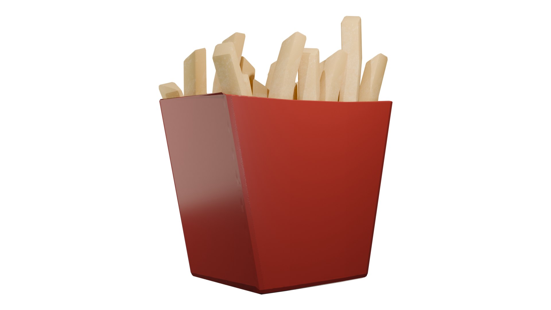 French Fries Box 3D Model - TurboSquid 2227186