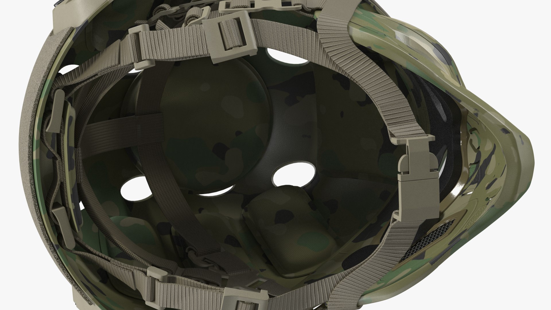 3D Camouflage Airsoft Tactical Helmet and Mask - TurboSquid 2109175