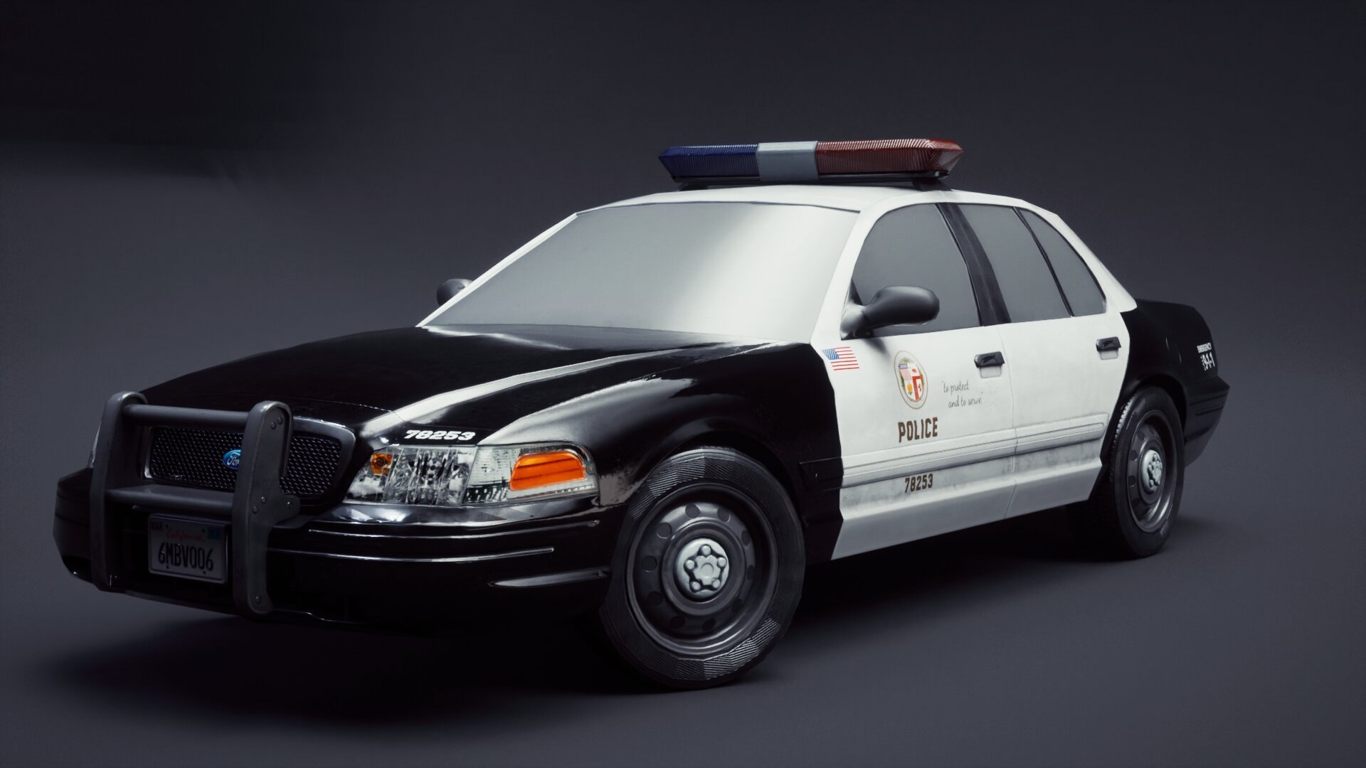 Ford Crown Victoria Police Car 3D Model - TurboSquid 2199648