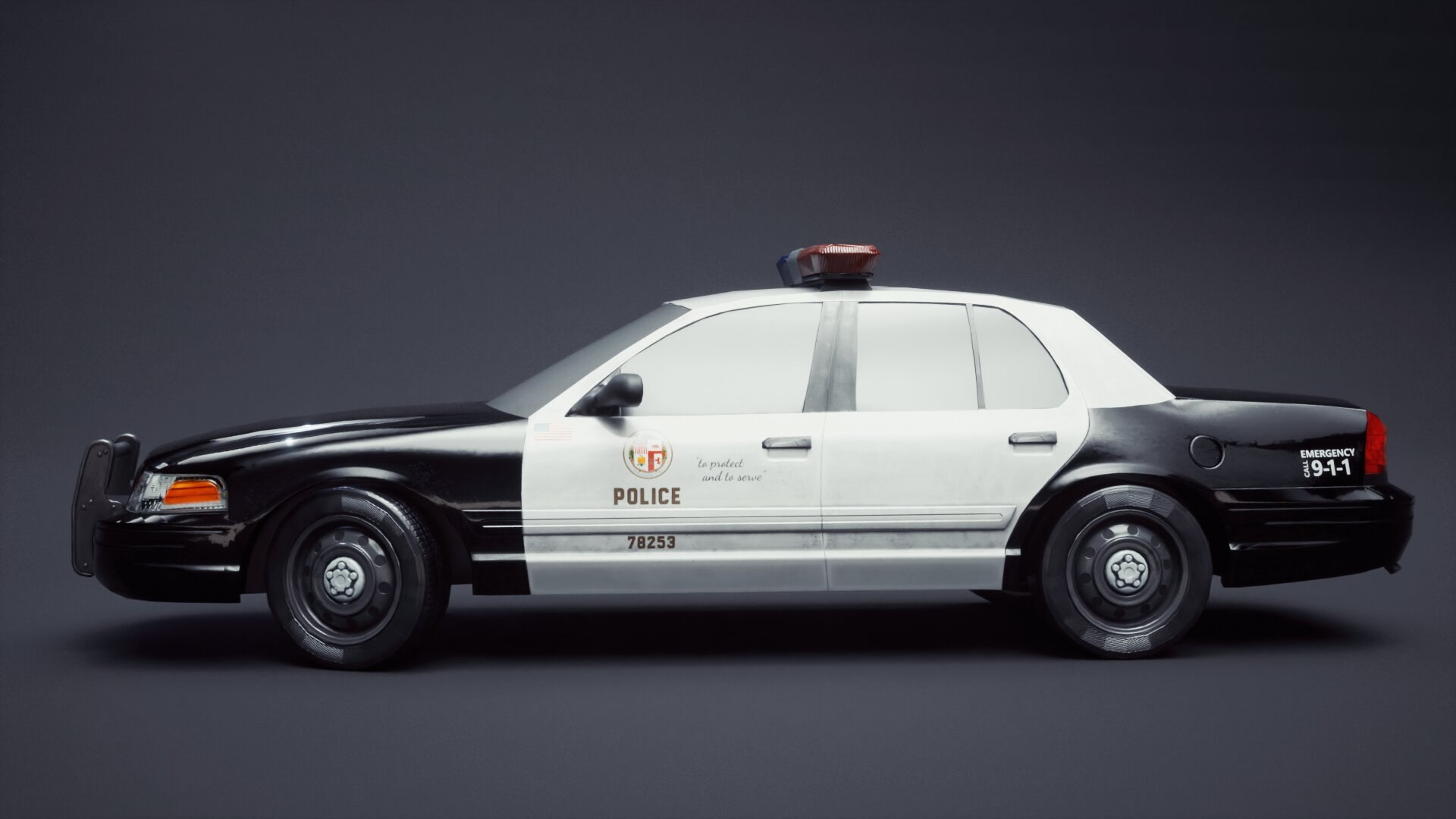 Ford Crown Victoria Police Car 3D Model - TurboSquid 2199648