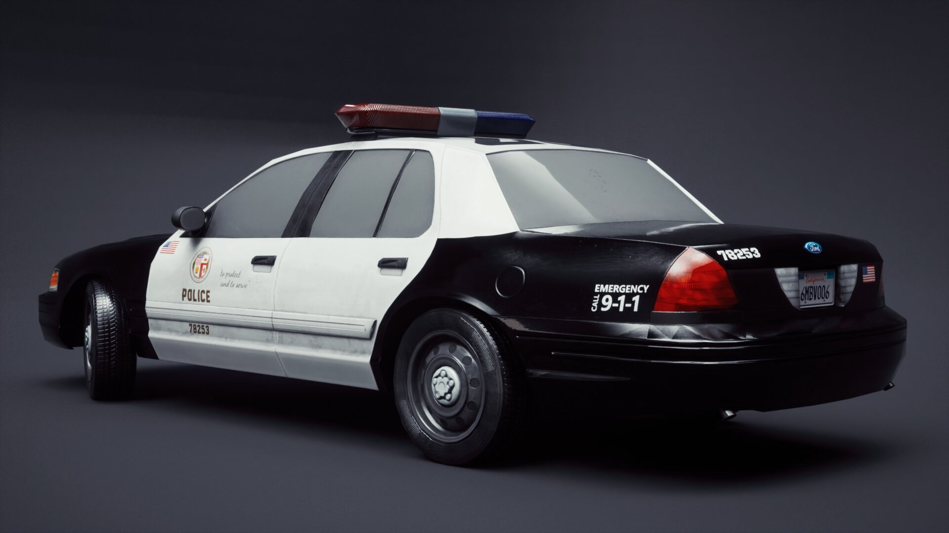 Ford Crown Victoria Police Car 3D Model - TurboSquid 2199648